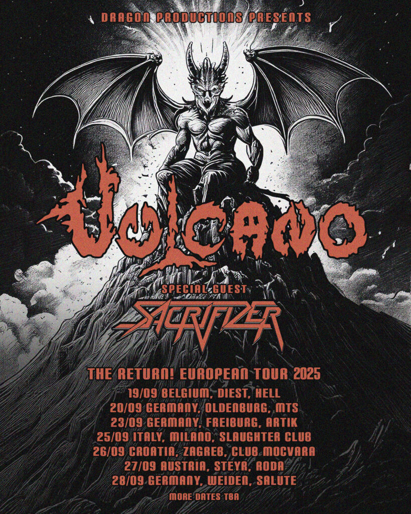 VULCANO: Banda anuncia “The Return! European Tour 2025” – Confira as ...